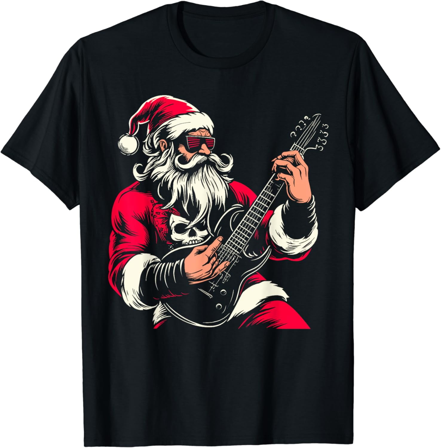 DOVU San.Ta Guitar Player Have A & Roll Chris.Tmas T-Shirt Unisex S-5XL ...