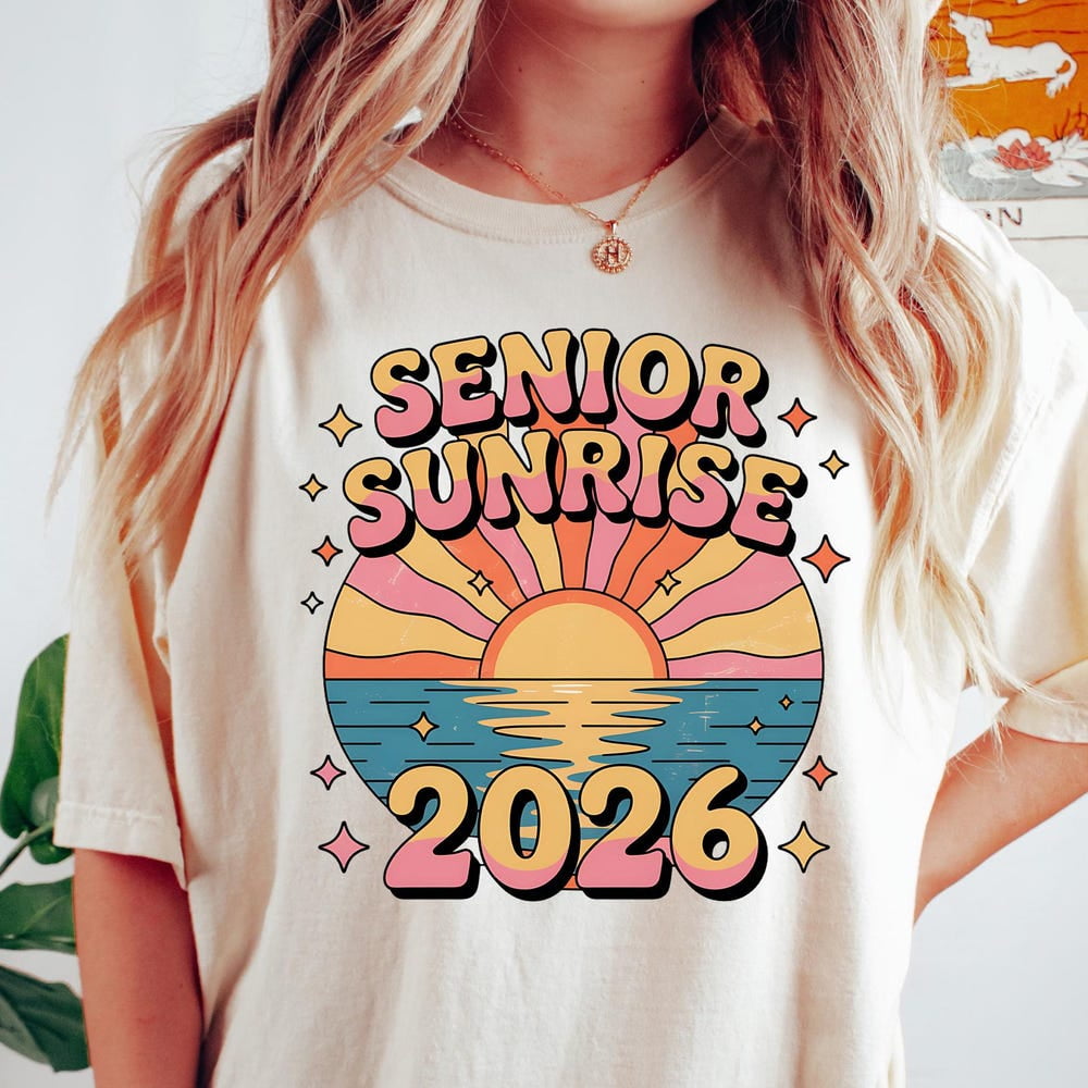 DOVU Senior 2026 Senior Sunrise Shirt, Class Of 2025 Retro Senior ...