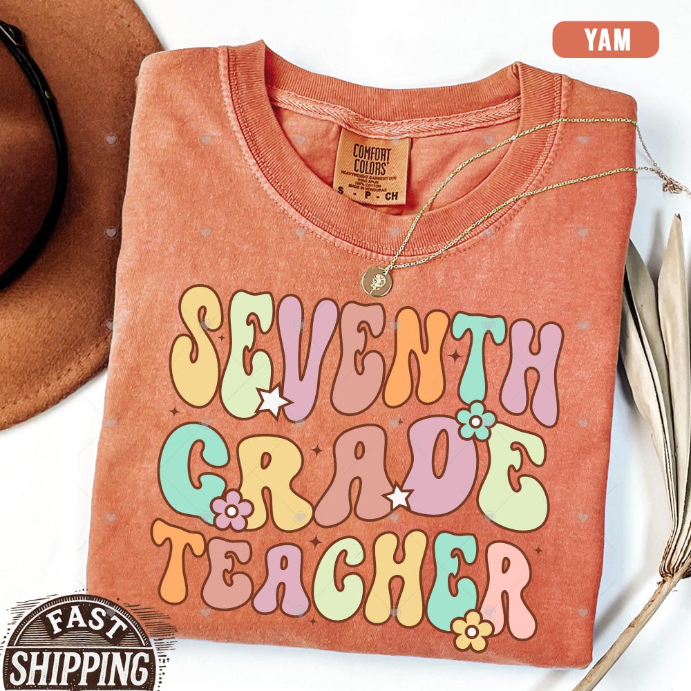 DOVU Seventh Grade Teacher Shirt, Seventh Grade Dream Team Teacher ...