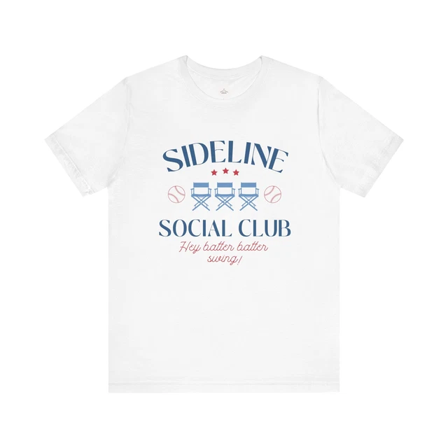 DOVU Sideline Social Club Hey Batter Batter Swing Short Sleeve Tee ...