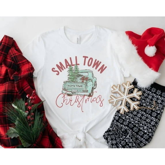 DOVU Small Town Chris.Tmas Merry Chris.Tmas Shirt Chris.Tmas Holiday ...