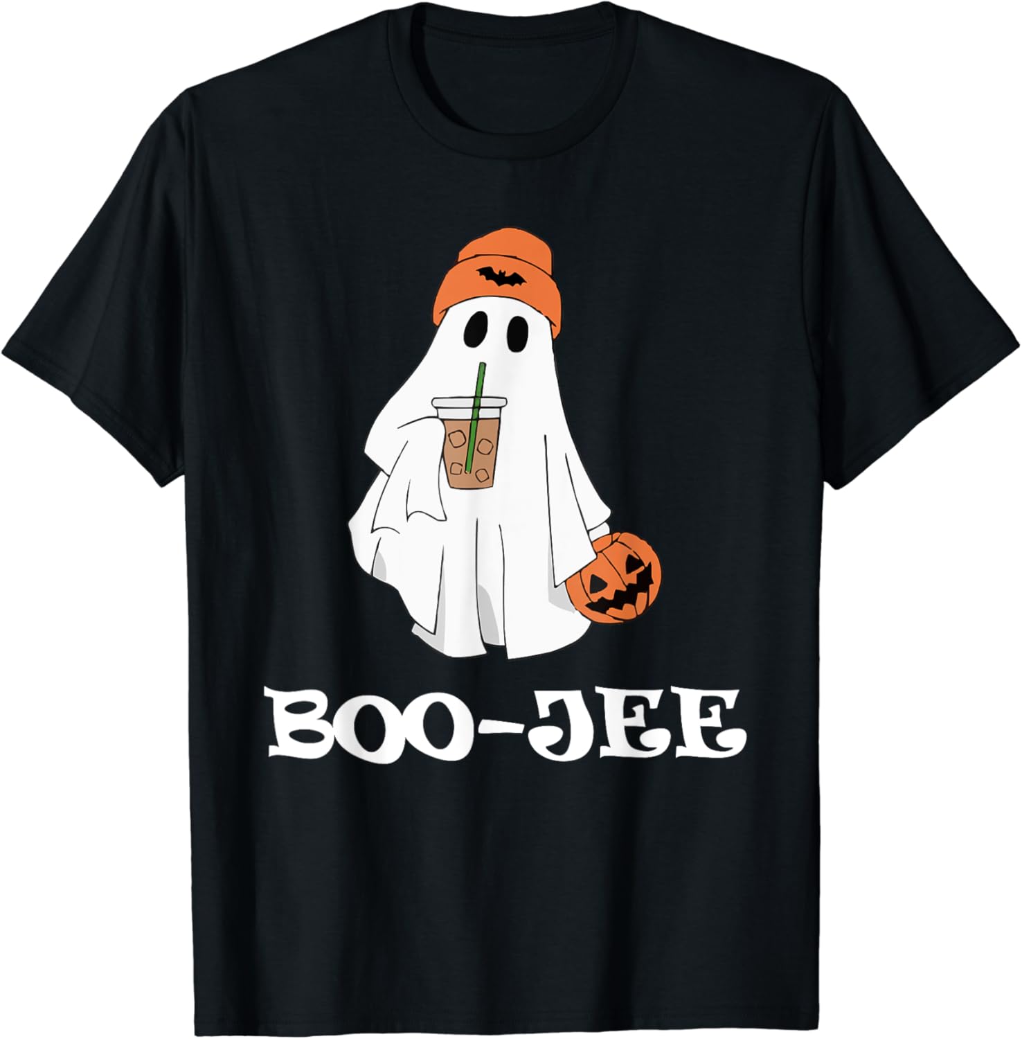 DOVU Spooky Funny Cute Ghost Hal.Low.Een Outfit Boujee Boo Jee T-S T ...