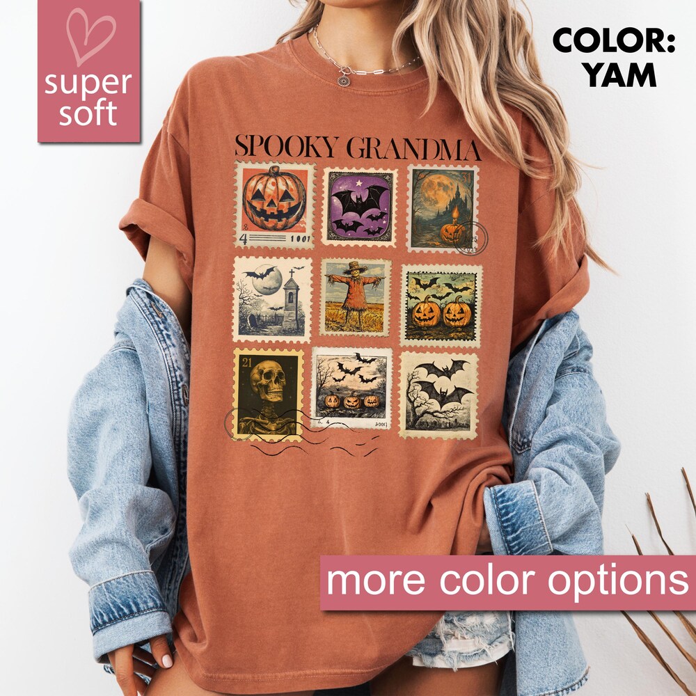 DOVU Spooky Grandma Shirt, Hal.Low.Een Grandma Shirt, Fall Grandma ...
