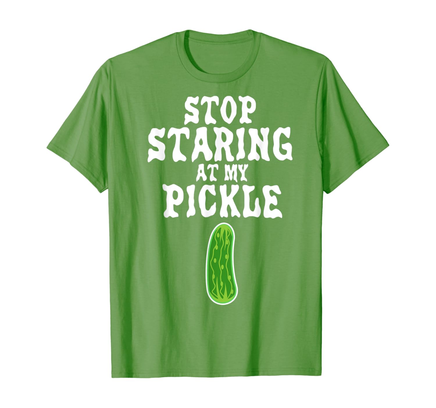 DOVU Stop Staring At My Pickle Funny Easy Hal.Low.Een Gift T-Shirt ...