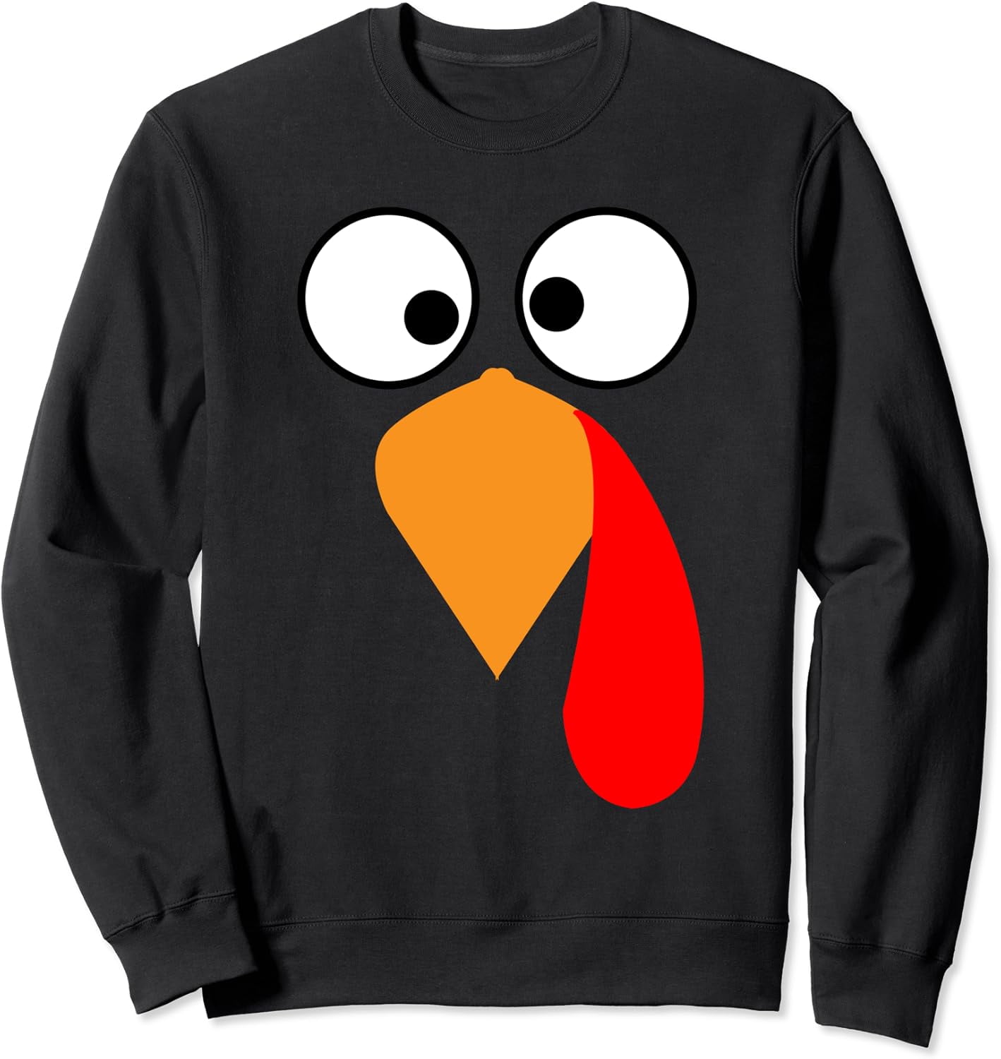 DOVU Super Turkey Face Cute Thanks.Giving Hal.Low.Een Sweatshirt Trendy ...