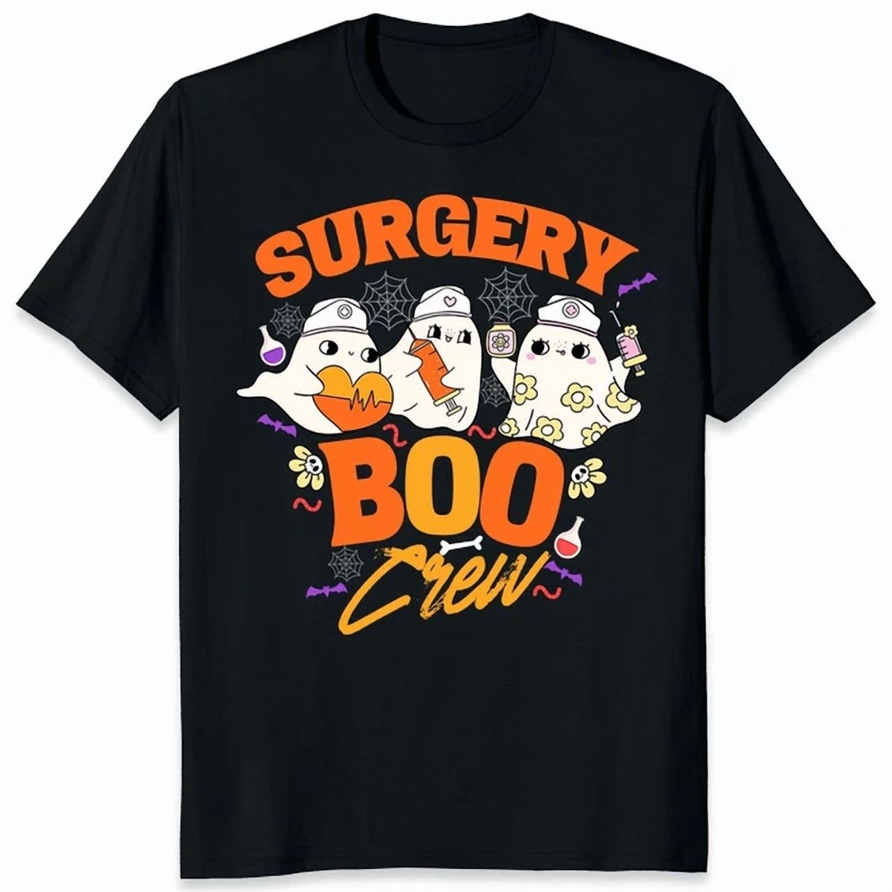DOVU Surgery Boo Crew Hal.Low.Een Gift Surgical Nurse Ghost Surgeon T ...