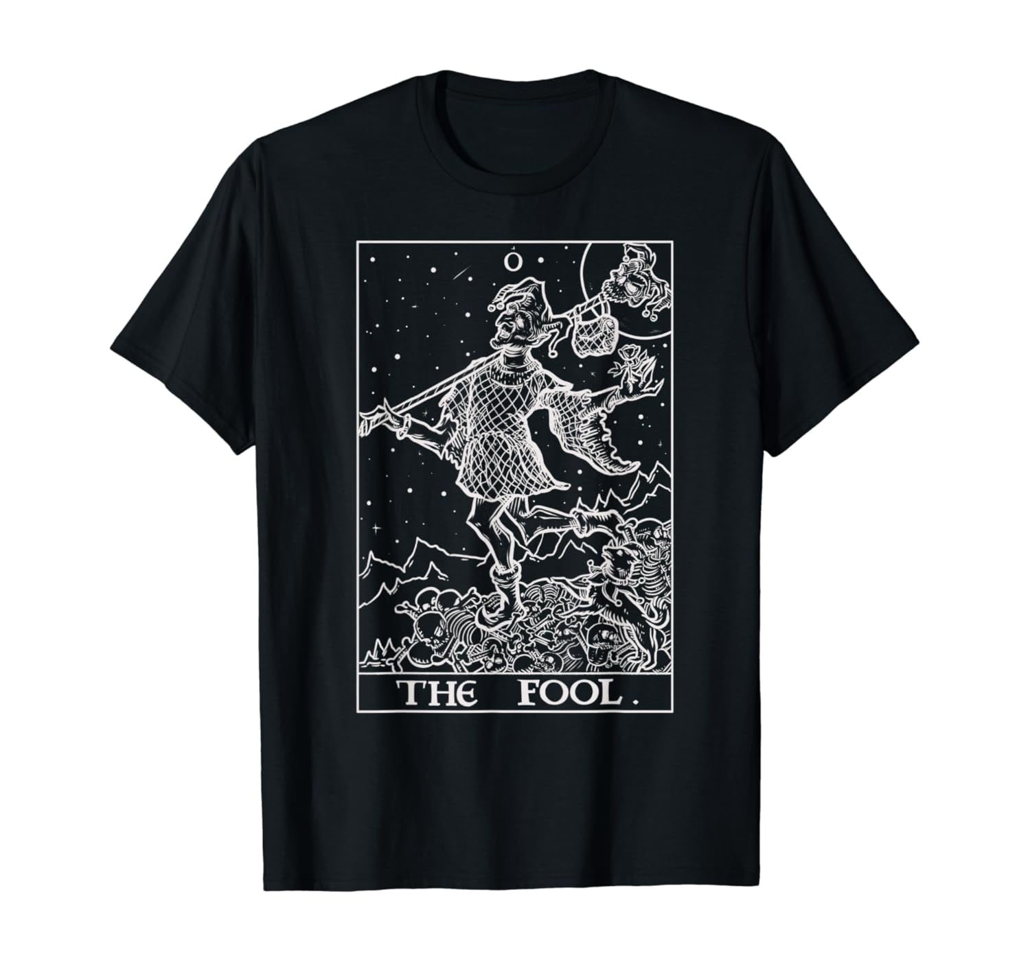 DOVU The Fool Tarot Card Court Jester Hal.Low.Een Gothic Clothing T ...