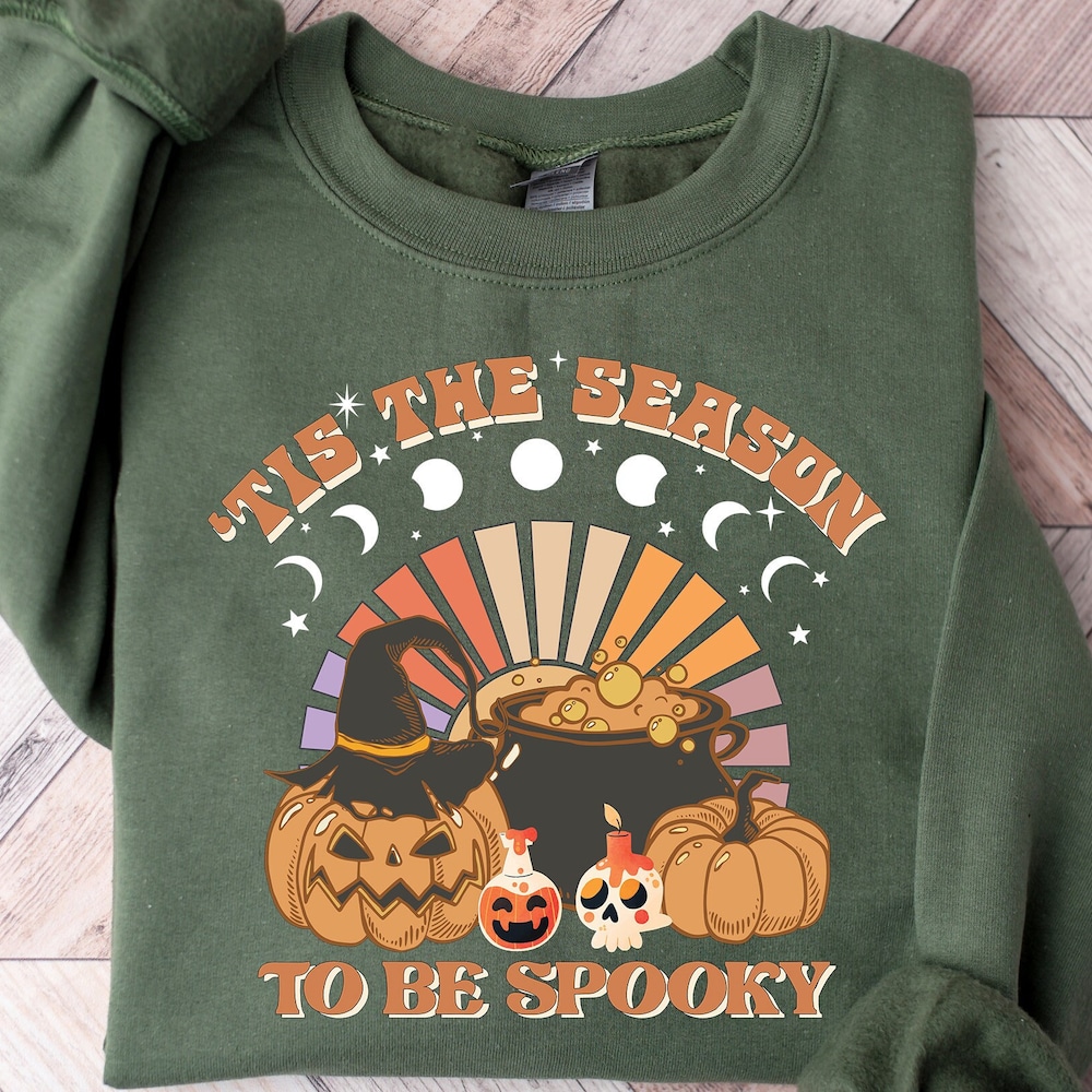 DOVU Tis' The Cozy Season To Be Spooky Sweater, Pumpkin Cozy Season ...