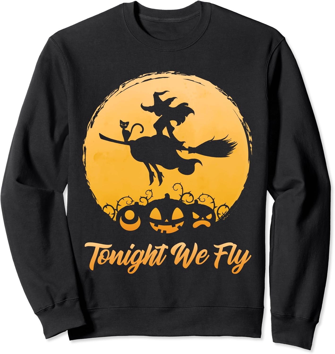 DOVU Tonight We'Ll Fly Witc.H Hal.Low.Een Sweatshirt Cute Scary ...