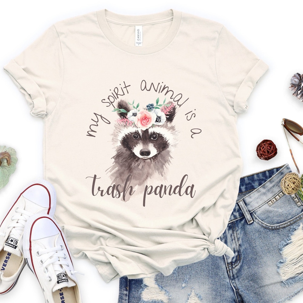 DOVU Trash Panda T-Shirt, My Spirit Animal Is A Trash Panda Shirt ...