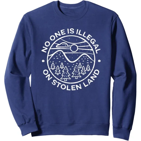 DOVU Tribe Native Design Land Design Funny Native Tribe Crewneck ...