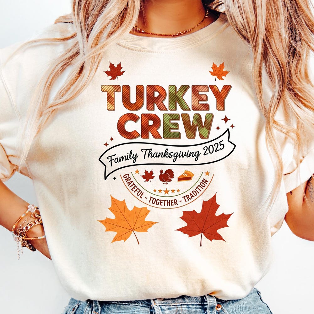 DOVU Turkey Crew Thanks.Giving Shirt, Thanks.Giving Family Shirt ...