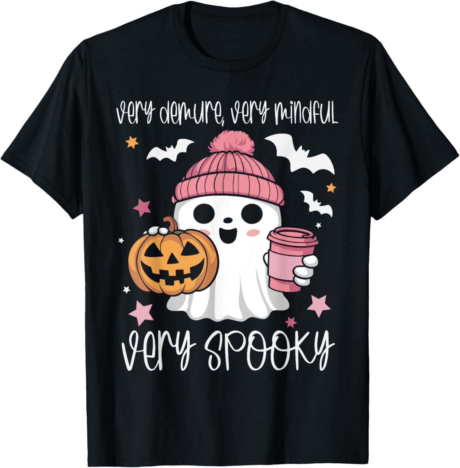 DOVU Very Demure Very Mindful Very Spooky Cute Ghost Hal.Low.Een T ...
