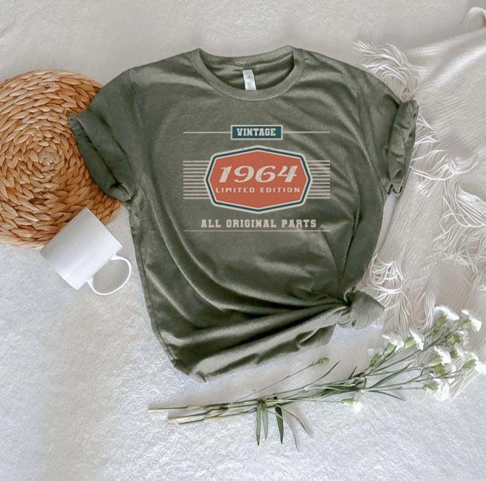 DOVU Vintage 1964 Limited Edition Shirt, 6Oth Birthday Shirt, 60Th ...