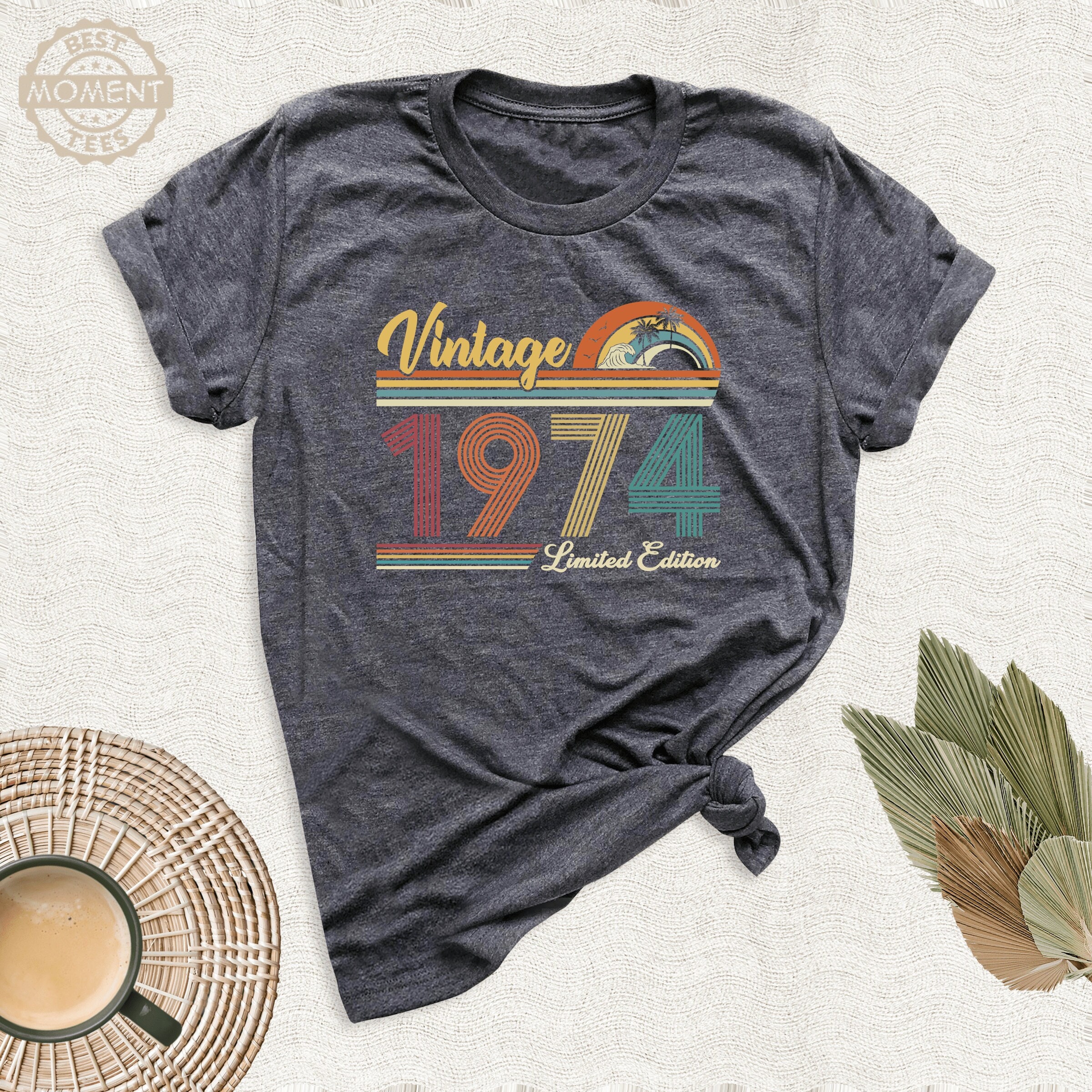 DOVU Vintage 1974 Limited Edition Shirt, 50Th Birthday Party Outfit ...