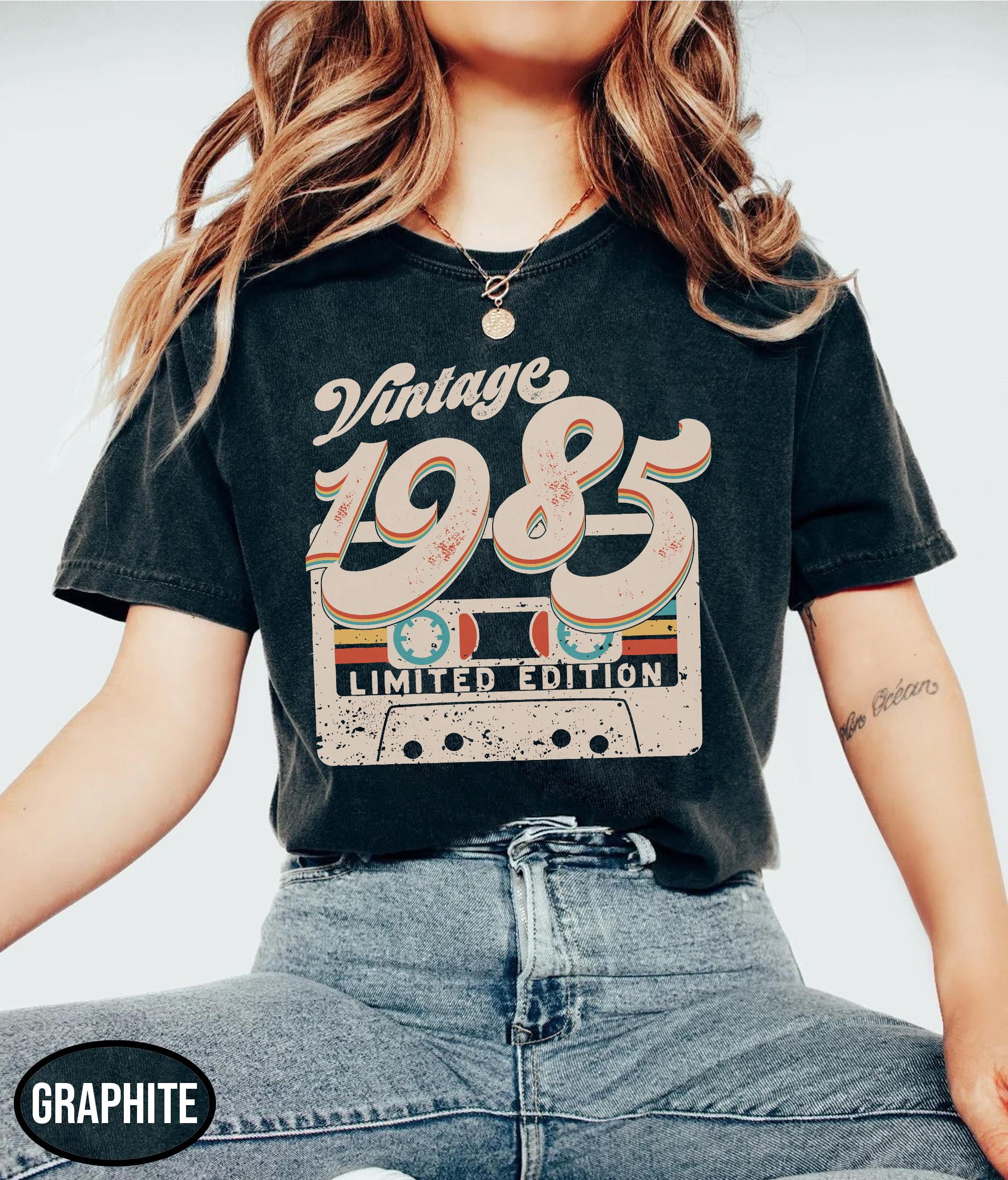 DOVU Vintage 1985 40Th Birthday 2025 Shirt, Retro 1985 Limited Edition Cassette Shirt, 1985 ...