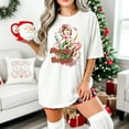 DOVU Vintage Ad Inspired Merry And Bright Garment-Dyed Heavyweight T ...