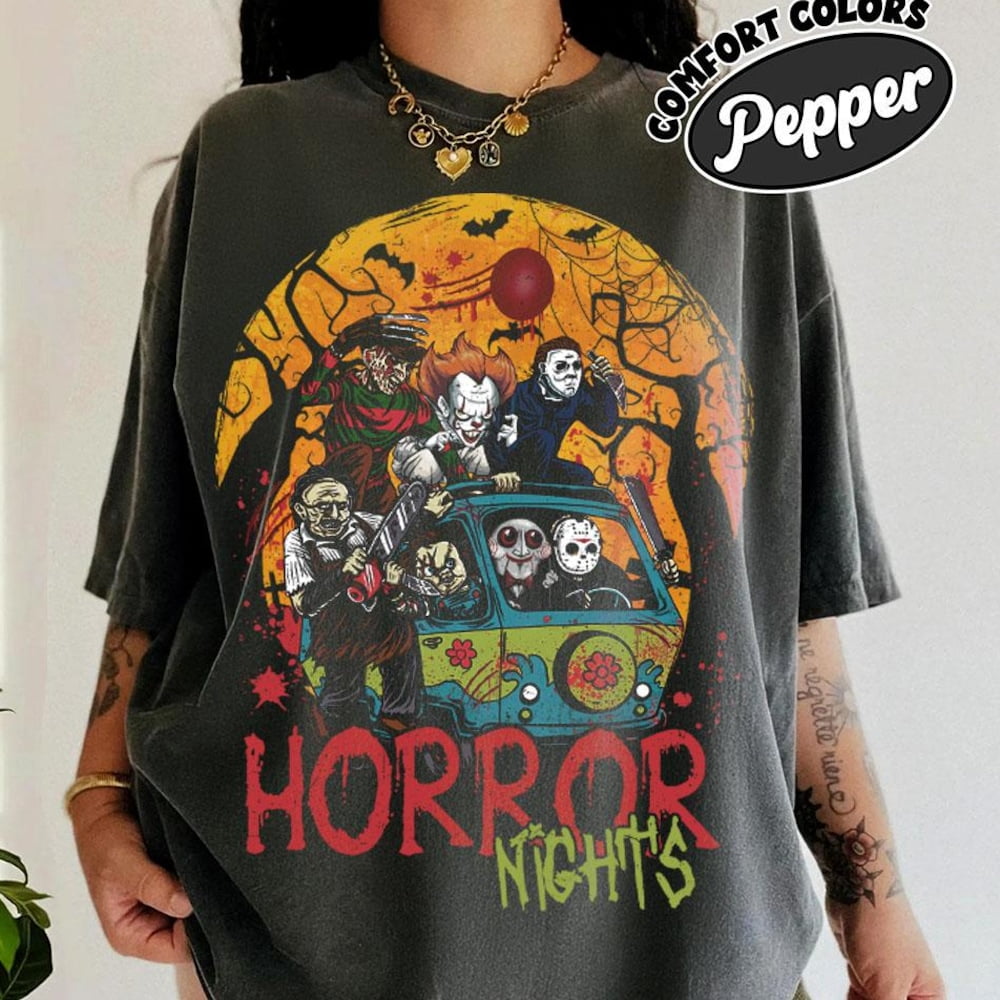 DOVU Vintage Horror Characters Hal.Low.Een Shirt, Horror Movie, Hal.Low ...