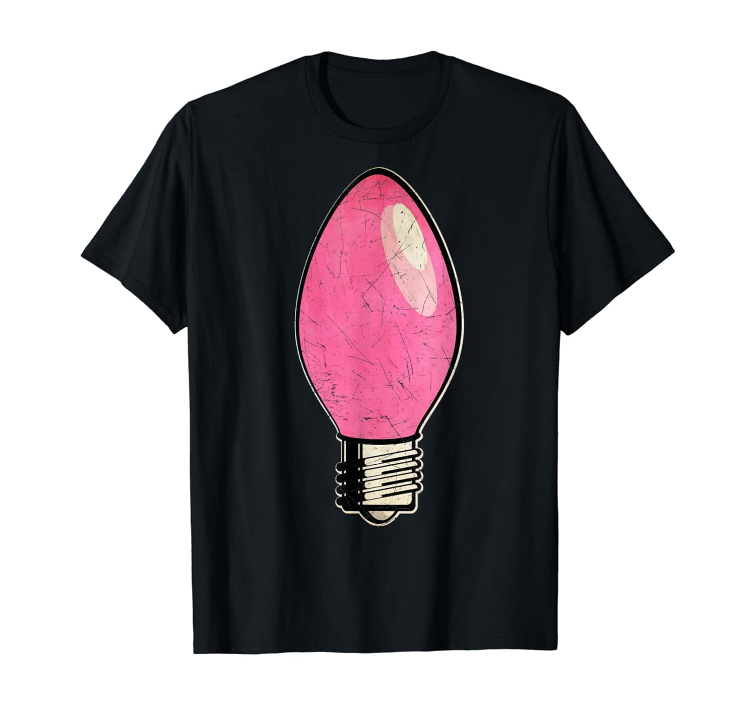 DOVU Vintage Pink Chris.Tmas Tree Light Bulb T-Shirt Unisex S-5XL Hot ...