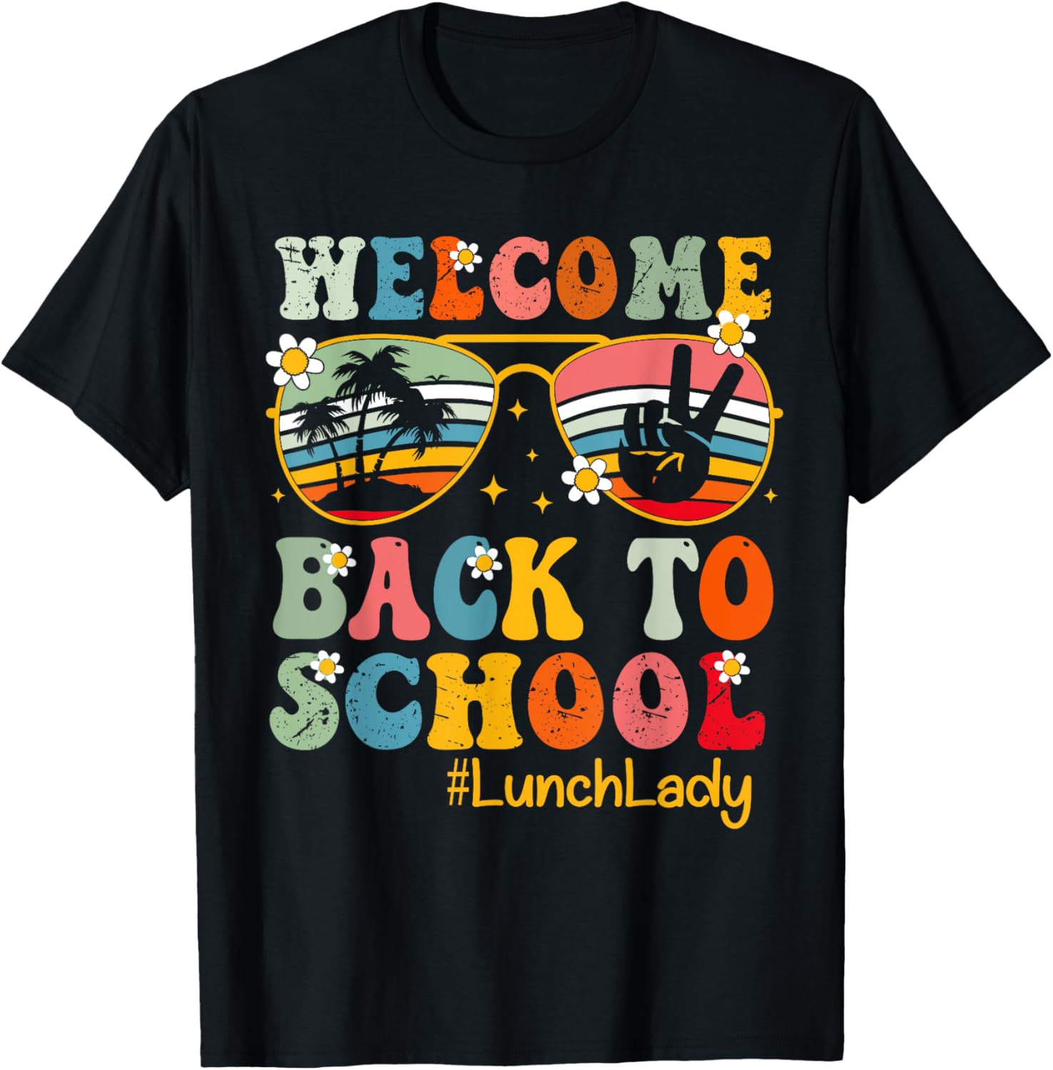 DOVU Welcome Back To School Cafeteria Worker Lunch Lady Funny T-Shirt ...