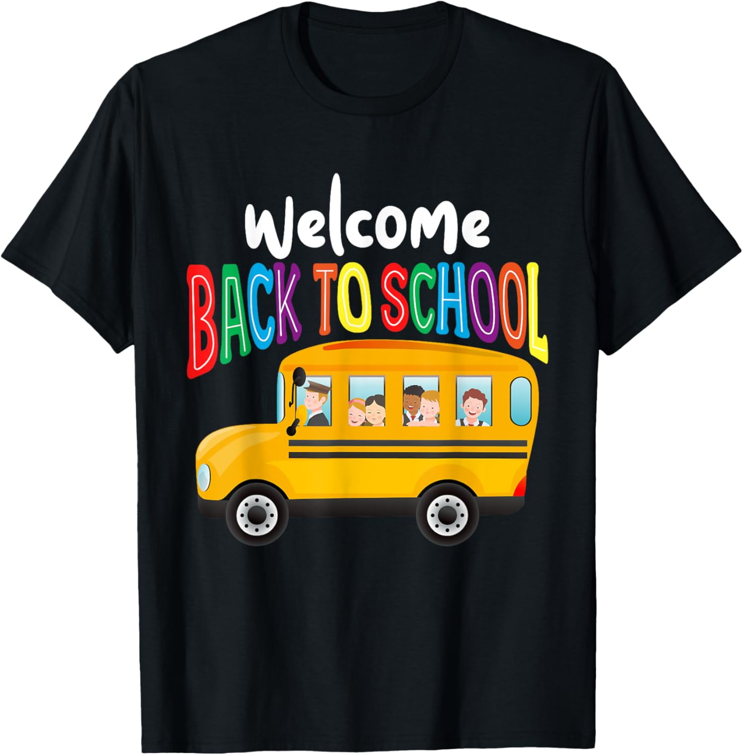 DOVU Welcome Back To School School Bus Driver Apparel T-Shirt Unisex S ...