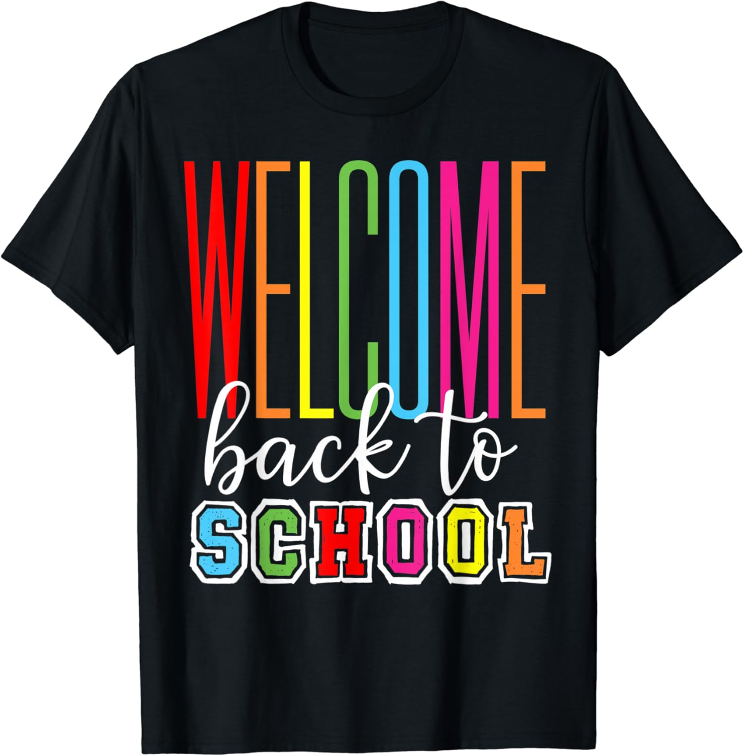 DOVU Welcome Back To School Vintage Cute Teacher Or Student T-Shirt ...