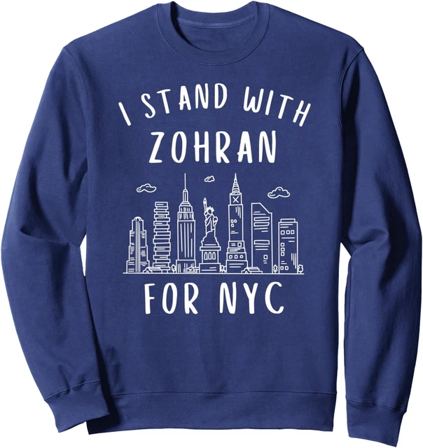 DOVU Zohran For Nyc Mayor Cool Trendy Progressive Crewneck Sweatshirt ...