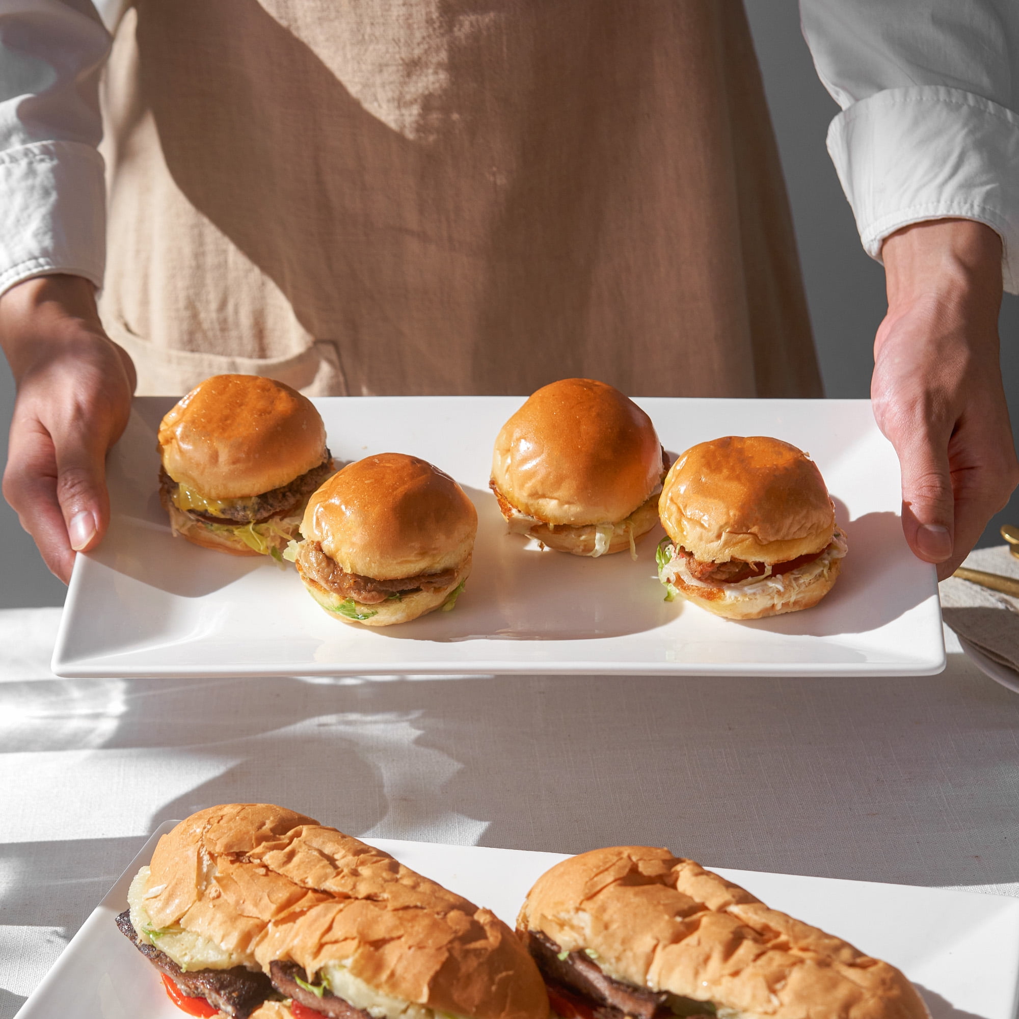 "DOWAN 14"" Dinner Big Oven Safe Serving Platters and Scrub Sponge ...