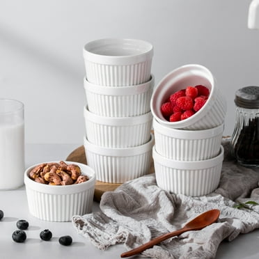 Better Homes & Gardens 8 Piece White Porcelain Ramekin Set - Walmart.com