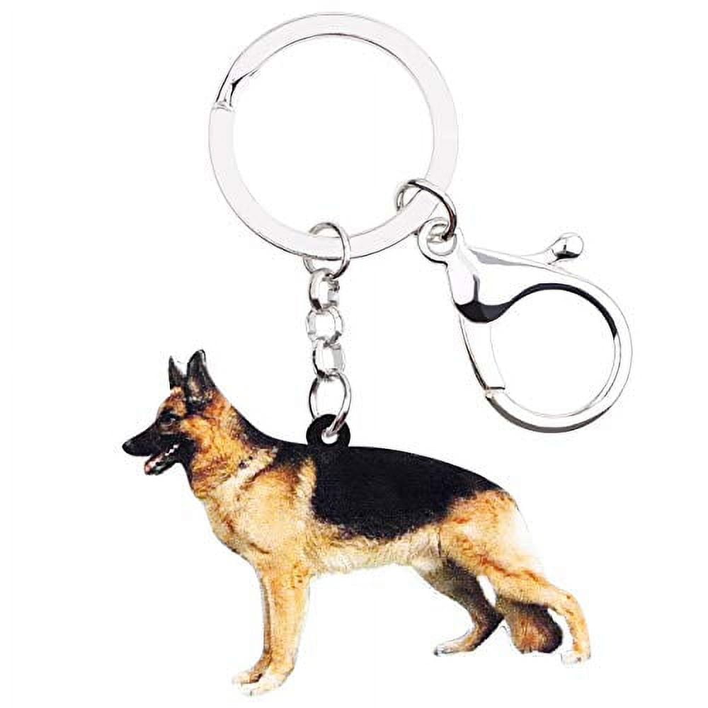 DOWAY Cute Enamel Dog Keychain Keyring Pets Dog Keyrings, 43% OFF