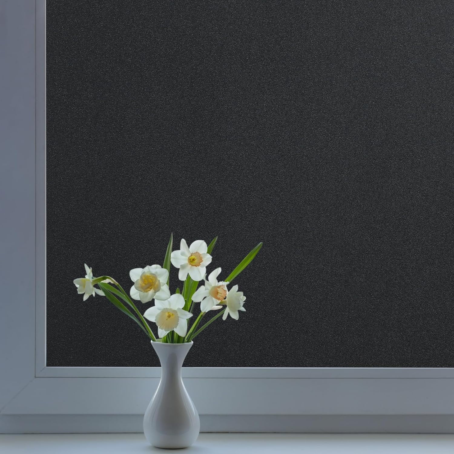 DOWELL Blackout Window Film, 100% Light Sun Blocking Static Cling ...