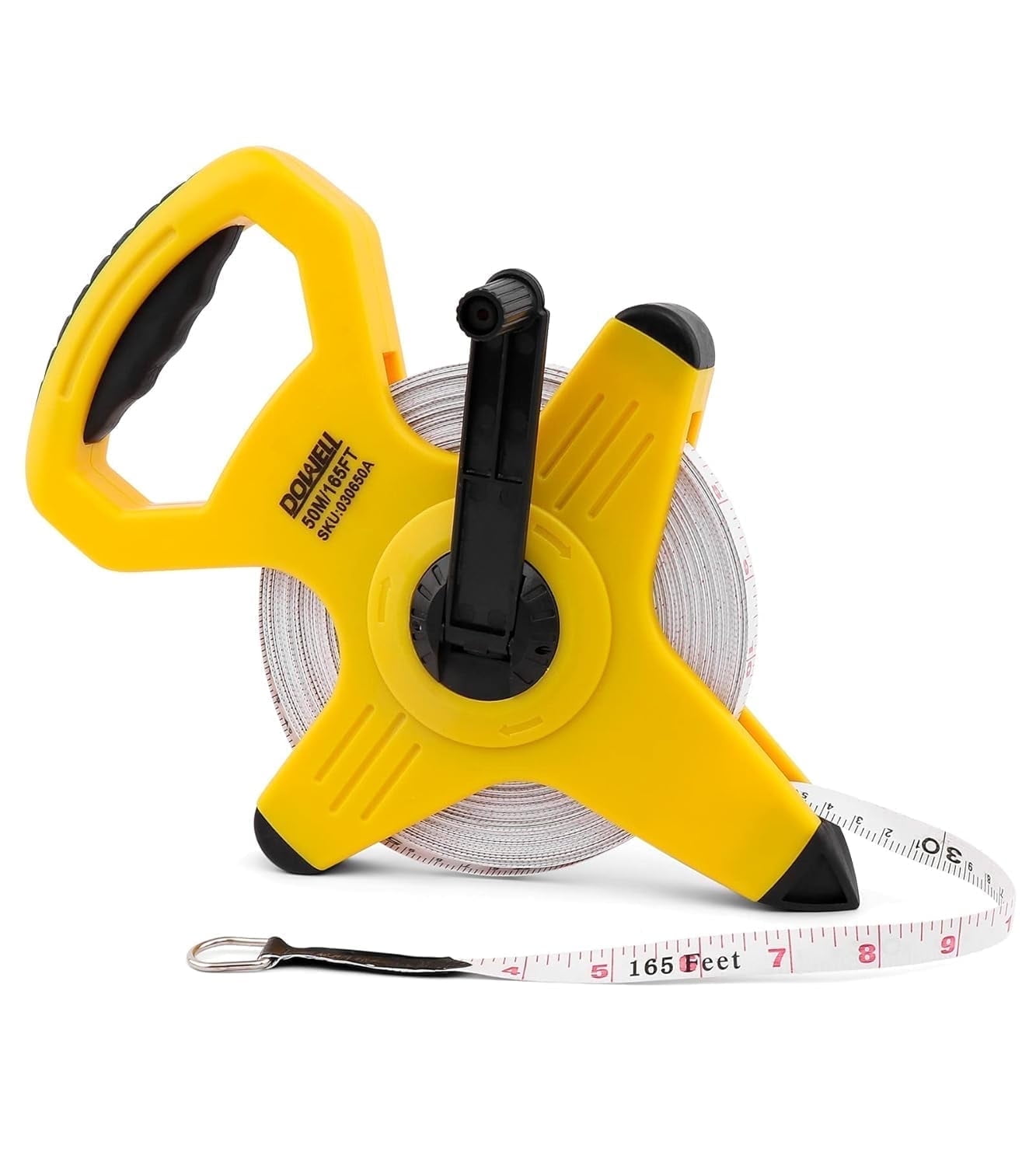 DOWELL Open Reel Measuring Tape Fiberglass Tape Measure Fast Back ...