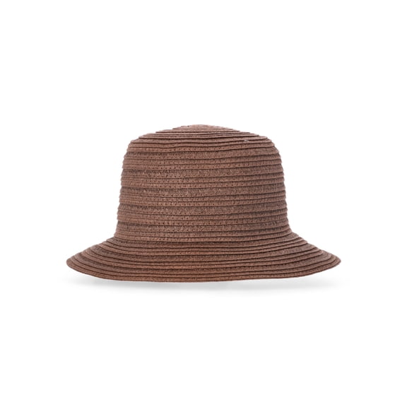 Time and Tru Women's Wide Brim Panama Hat, Brown - Walmart.com