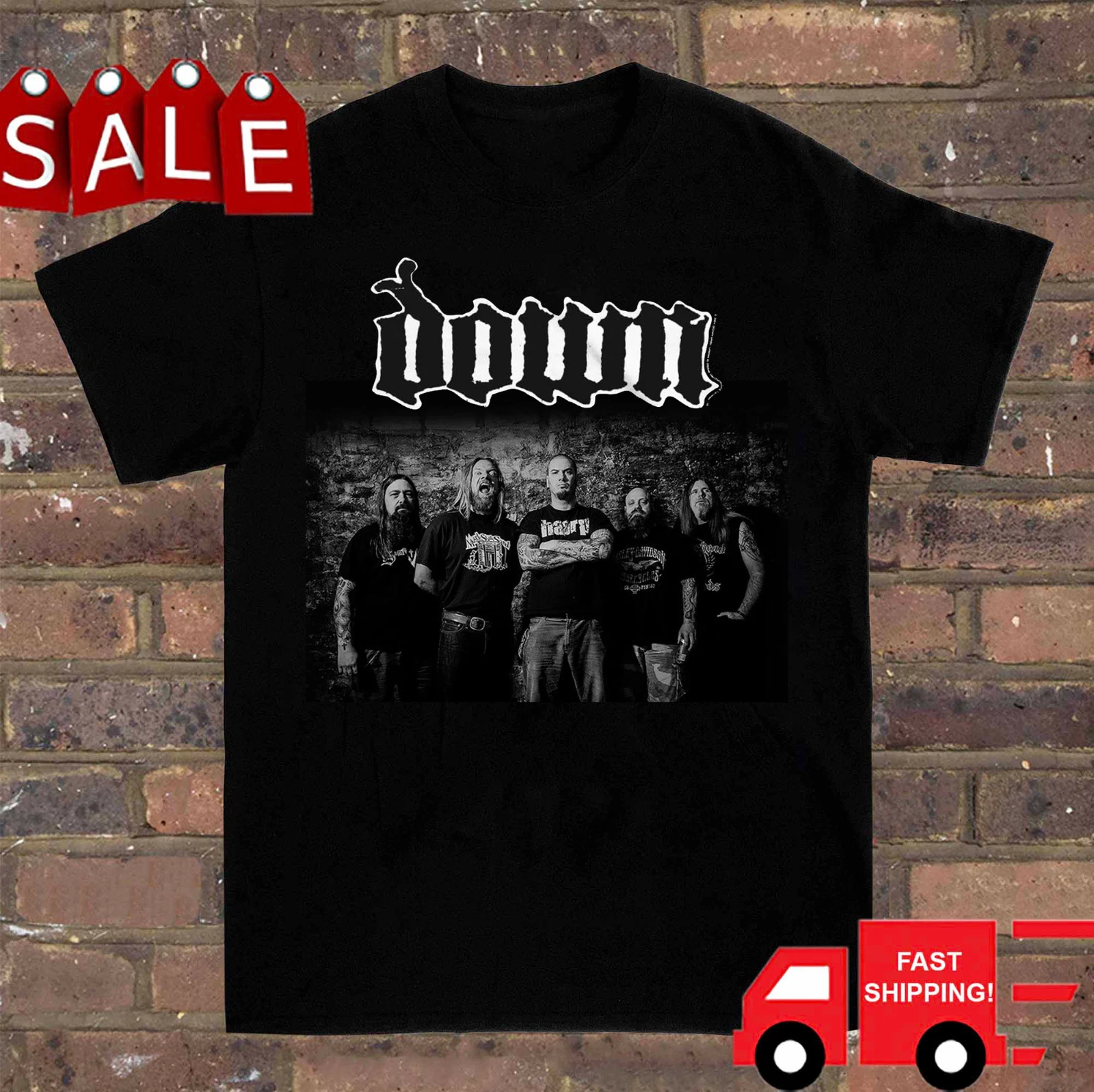 DOWN Band Members American Music Shirt Classic Black Unisex S-5XL ...