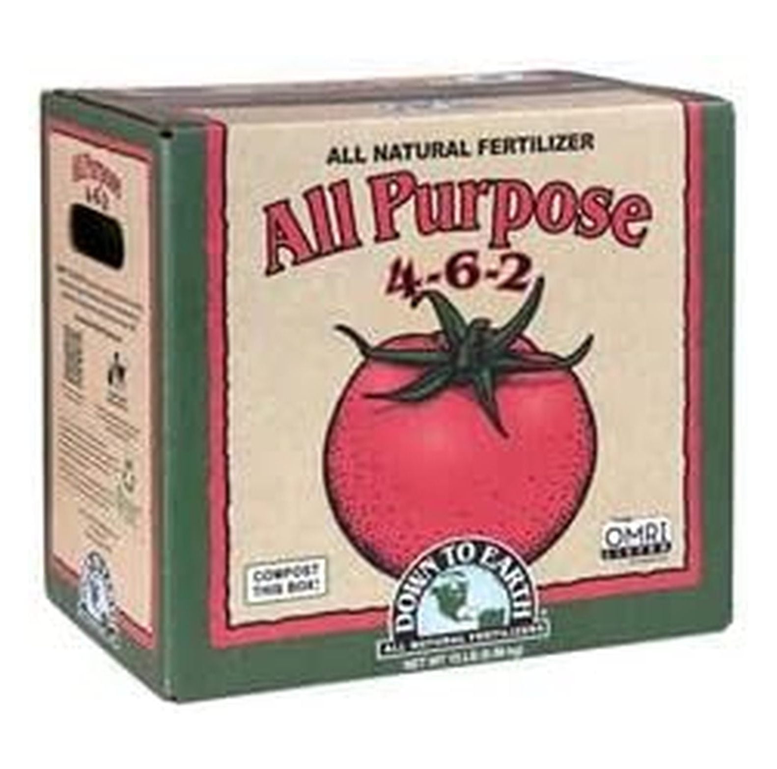 DOWN TO EARTH All Purpose Organic Fertilizer Mix 4-6-2 15LB - Walmart.com
