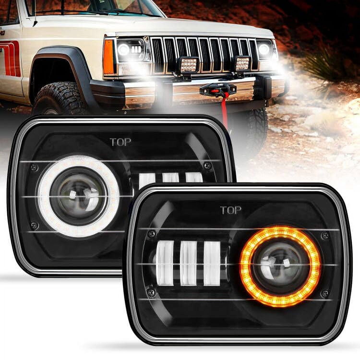 DOXMALL 5x7 7X6 Led CM31 headlights H6054 Retangular Seal beam ...