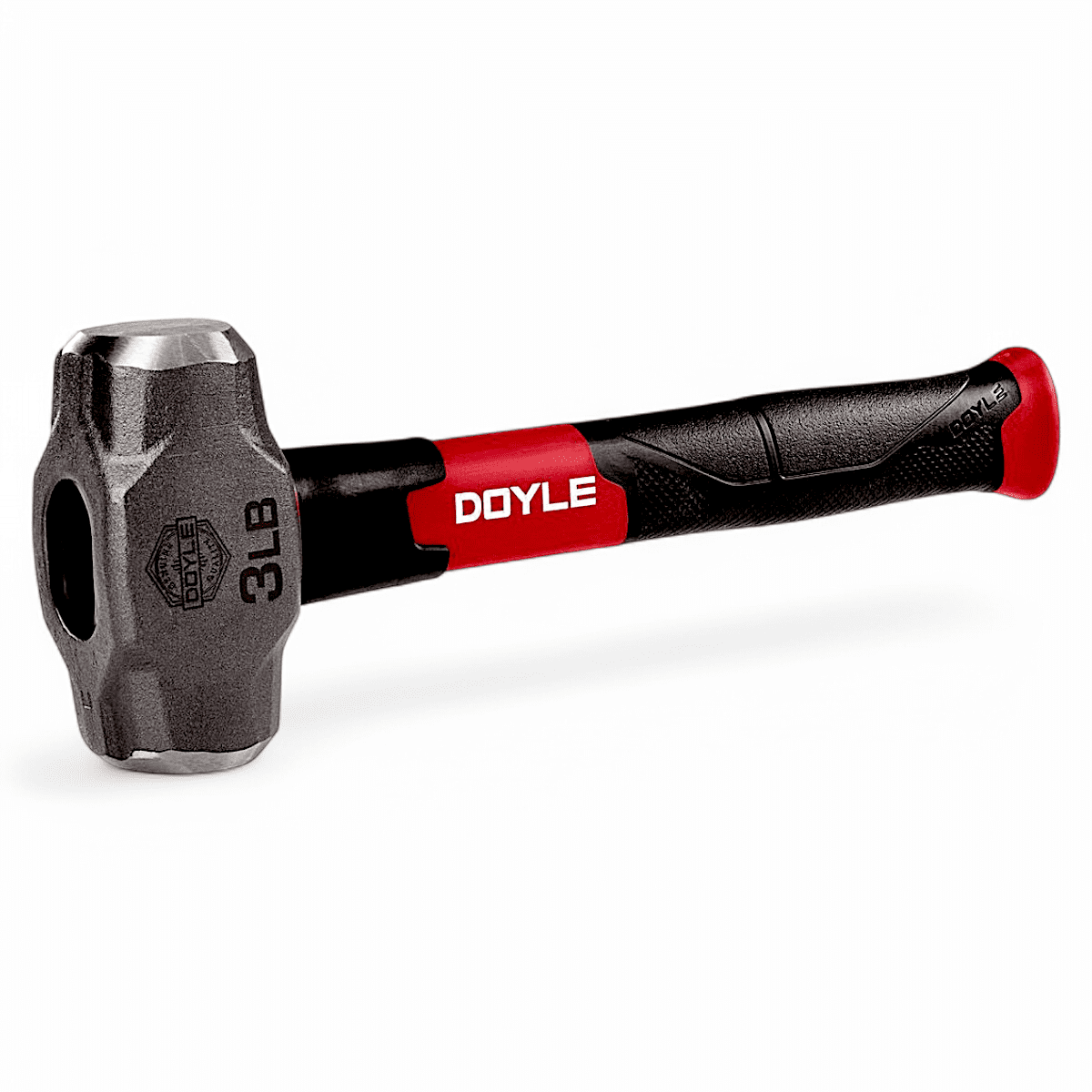 DOYLE 3 lb. Steel Drilling Hammer with Fiberglass Handle for Durable ...