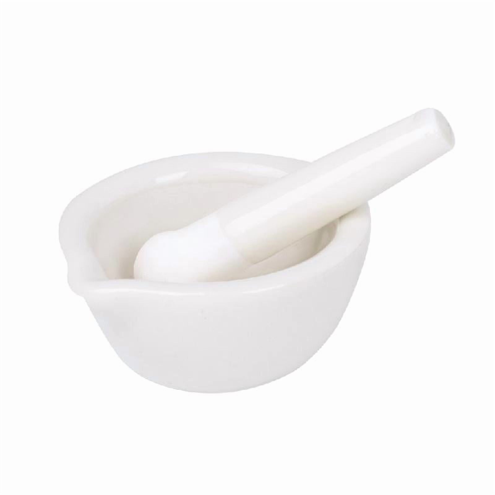 DOYOUNG Porcelain Mortar and Pestle Set, Herb Bowl for Grinding Food ...