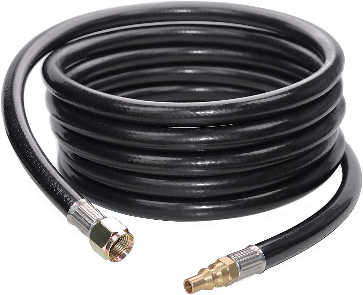DOZYANT 12 FT RV Propane Quick Connect Hose for RV to Grill, BBQ Quick Release LP Gas Line for ...