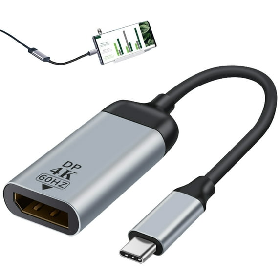 DP 1.2 to USB C Interfaces Adapter Short Cable Wire 4K 60HZ ...