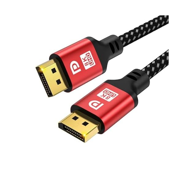 DP Cable 10ft, DisplayPort 2.1, High Speed DisplayPort Cable (16K,10K ...