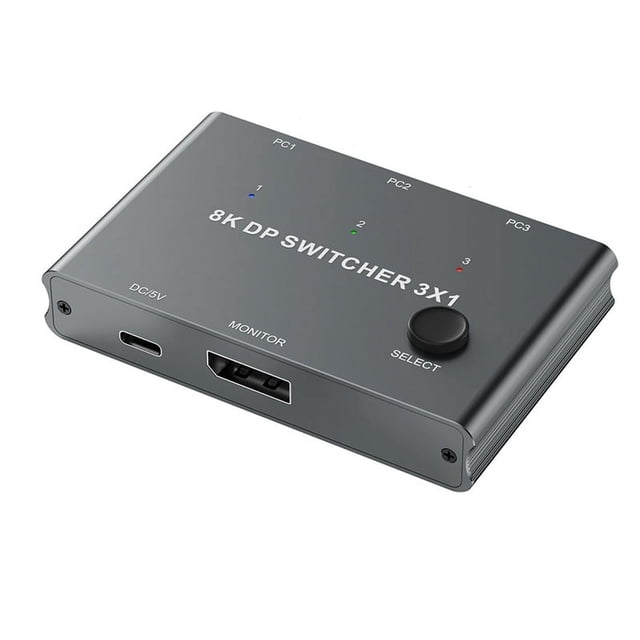 DP Switcher with Three Inputs and One Output for Computer Screen 8K ...