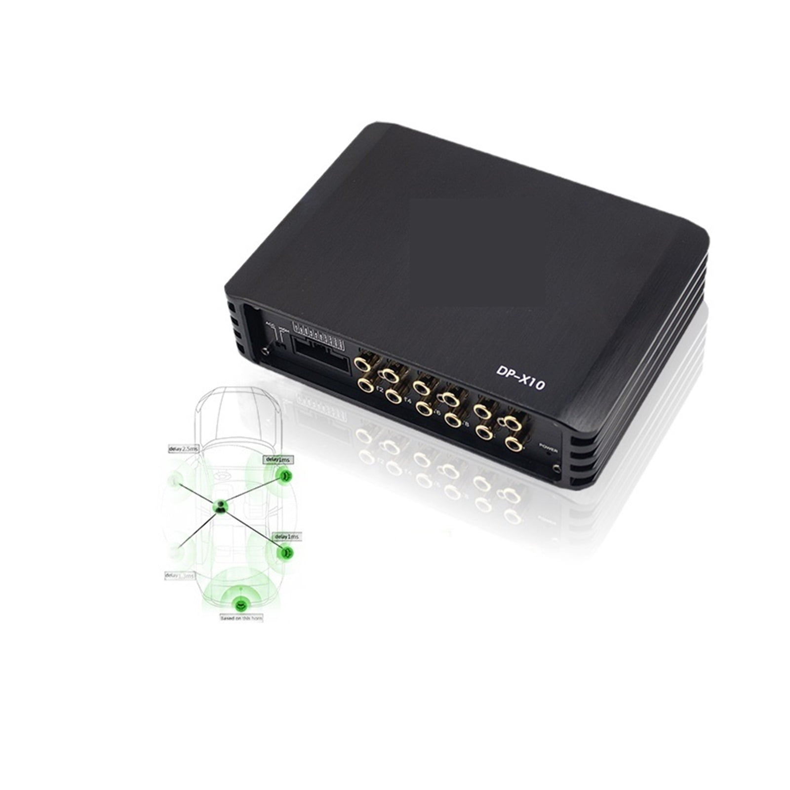 DP X10 Car 4 Ch Power Amplifier 8 Channel Dsp Processor Amp Equalizer ...