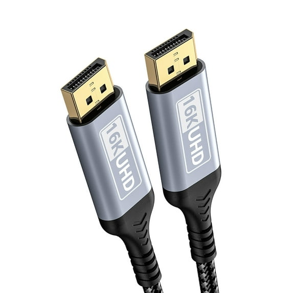 DP16K DisplayPort Cable Fast Speed Signal Transfer Double Monitors ...