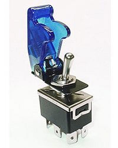 DPDT Toggle Switch Rated @ 20 Amps @ 125 VAC Includes "Transparent Blue ...