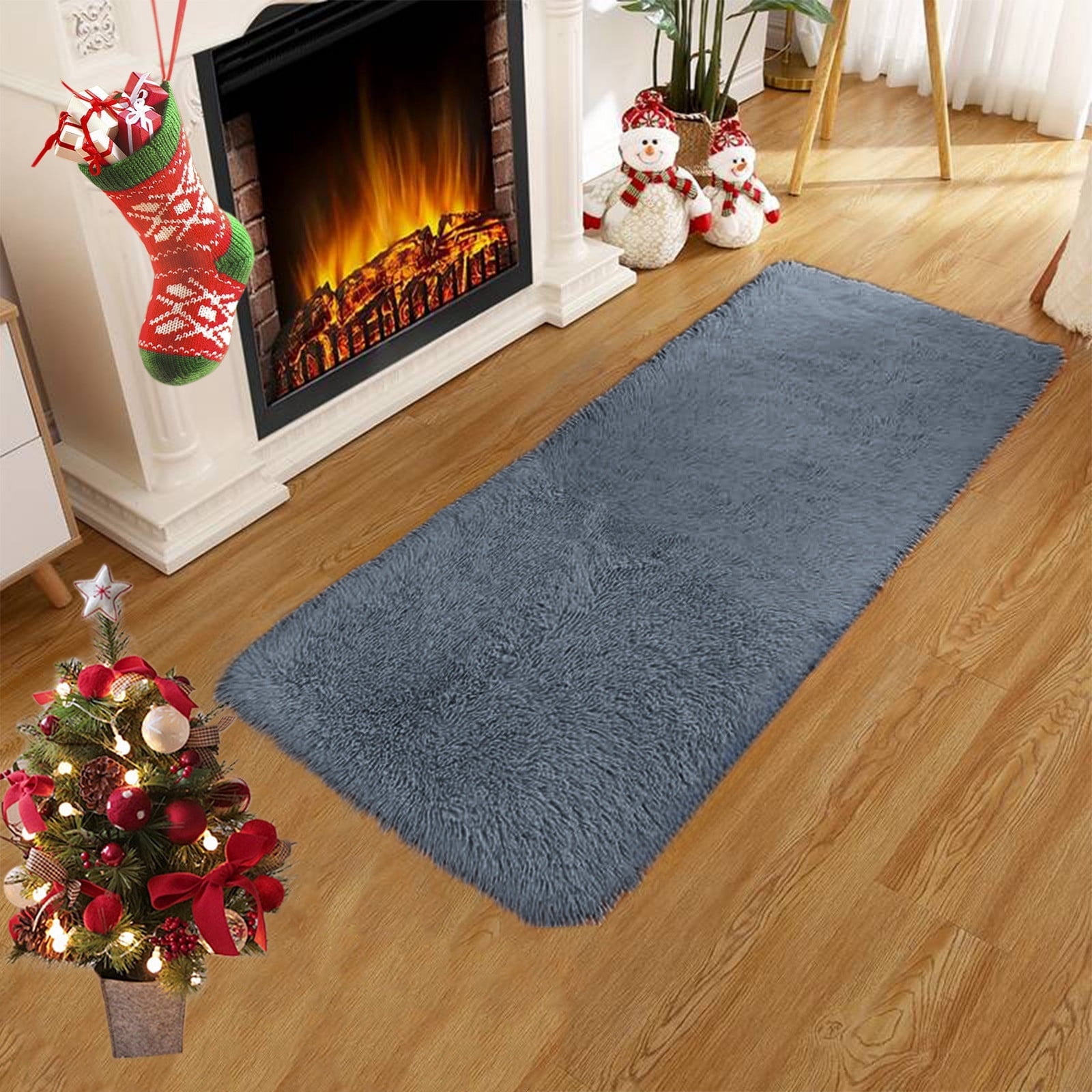 DPITYSERENSIO Solid Color Area Rugs Soft Comfortable Water Absorption ...