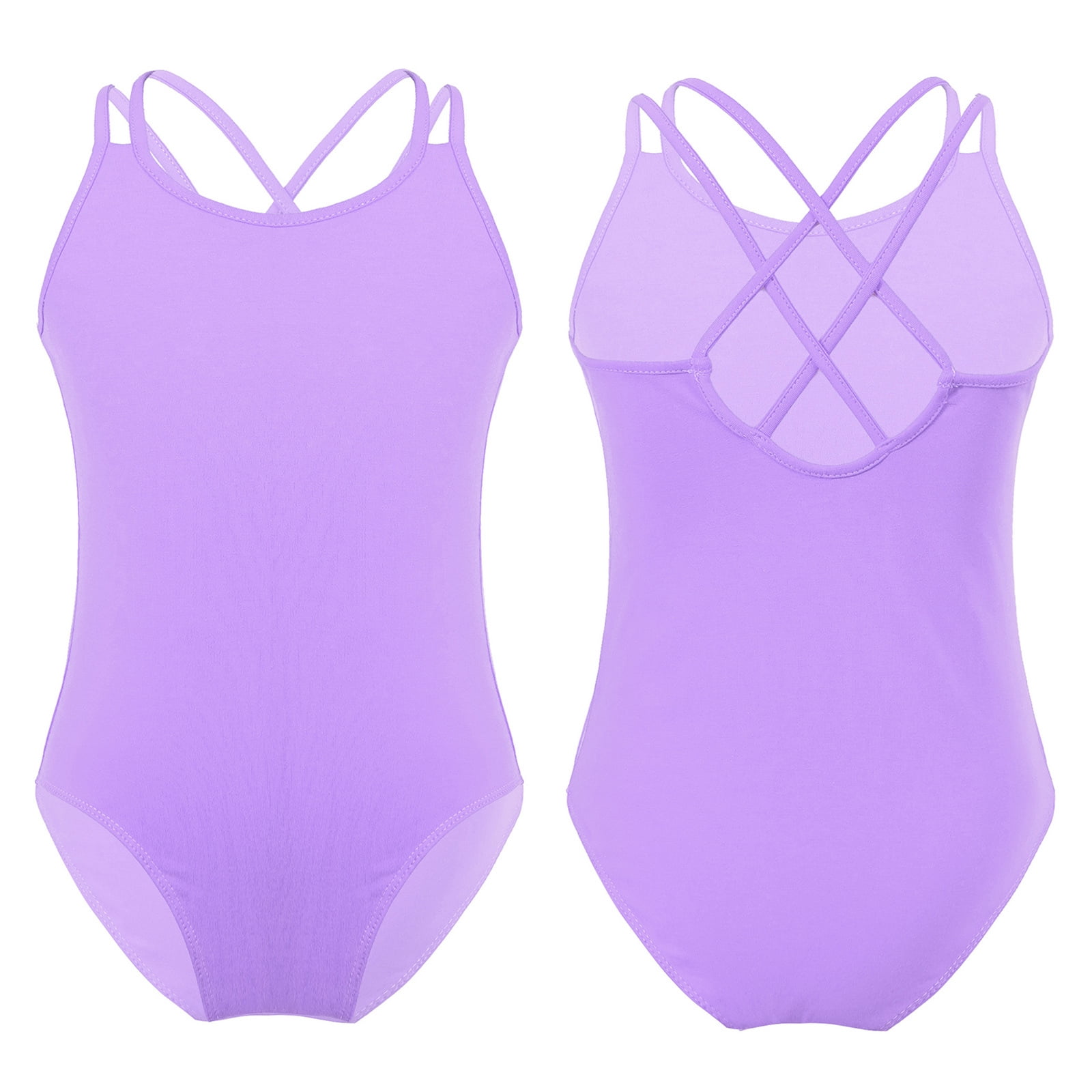 DPOIS Girls Kids Girls Spaghetti Strap Crisscross Back Ballet Dance ...