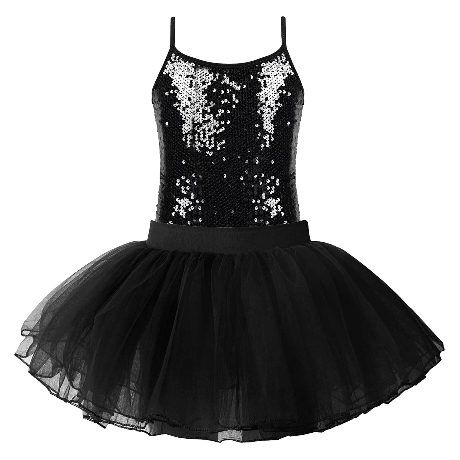 Dpois Girls Sequins Jazz Lyrical Ballet Modern Dance Costume