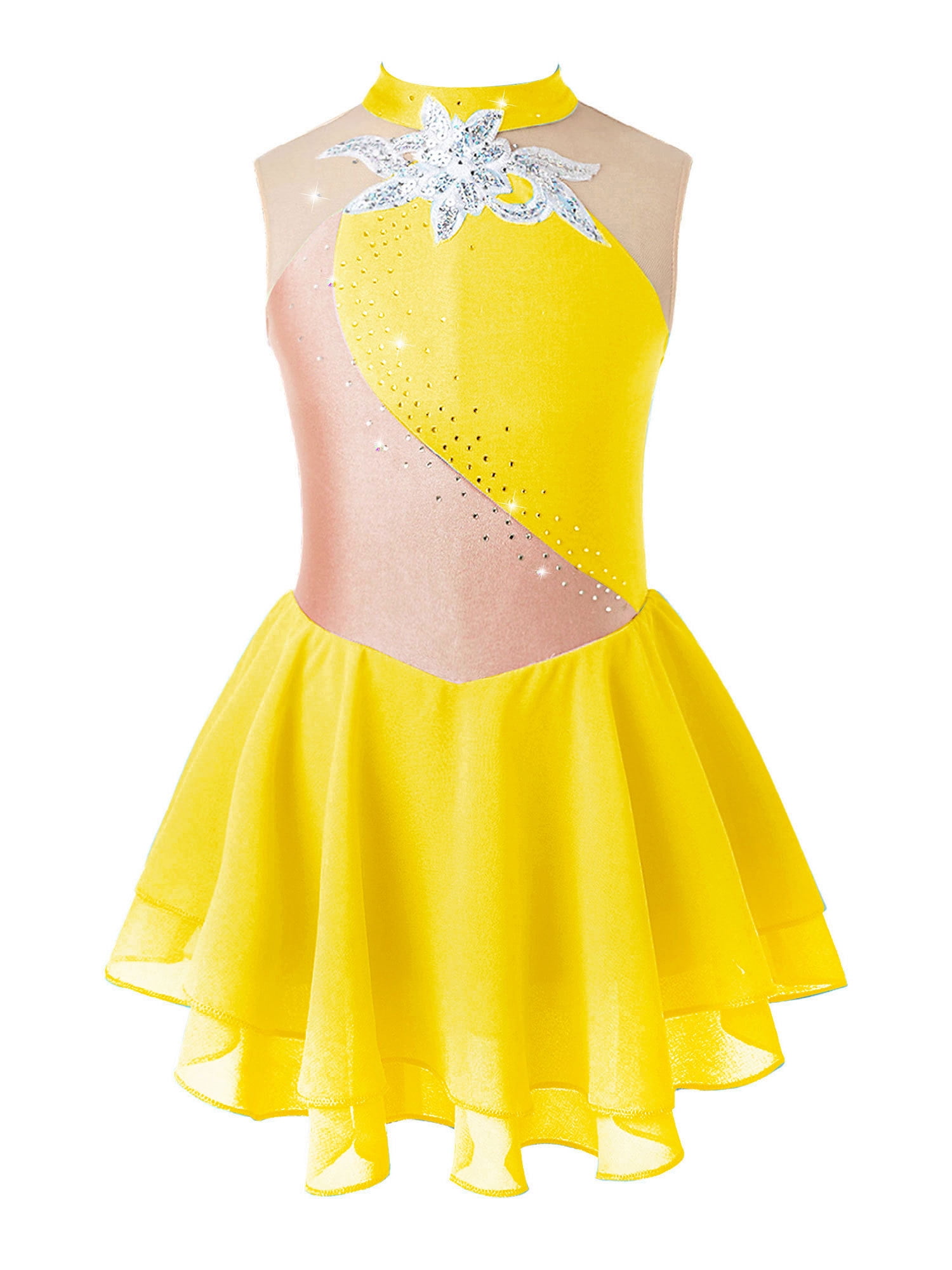 Yellow Ice Skating Dresses