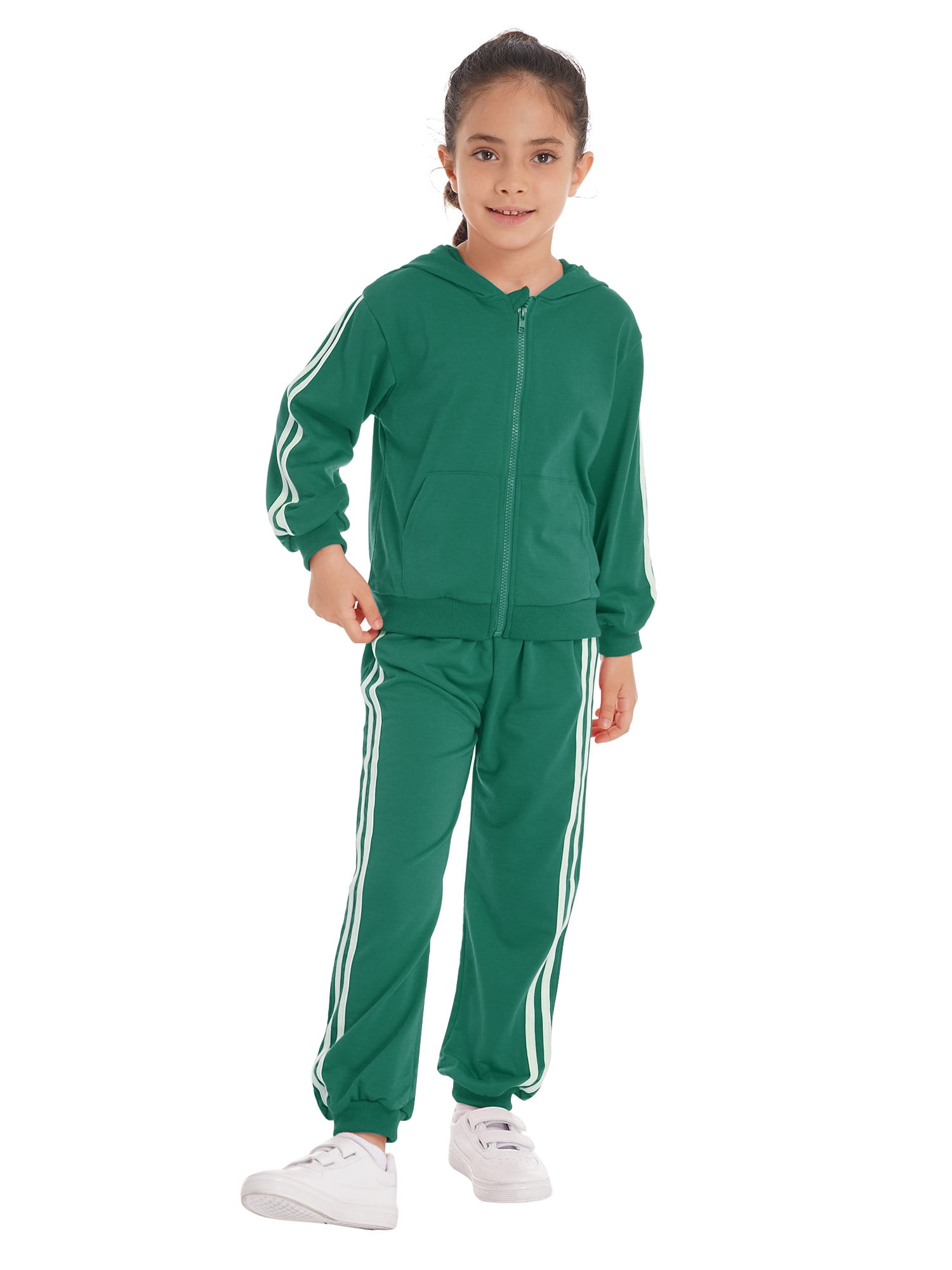 DPOIS Kids Boys 2 Piece Tracksuit Jogger Sets Full Zip Hoodies Outfits ...